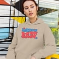 Smartprints American Babe - Retro Flower Power Women's Hoodie Sand ...