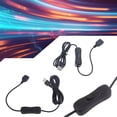 USB Cable with Switchs ON OFF Extension Toggle Fit for Phone Laptop ...