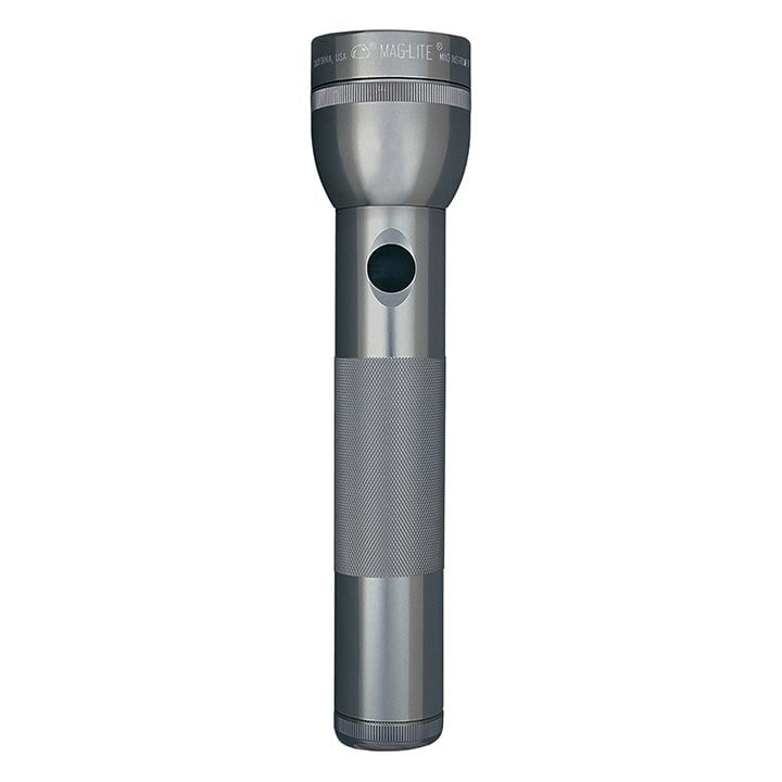 Maglite Heavy-Duty Incandescent 2-Cell D Flashlight, Gray - Walmart.com
