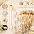 100 Light Up Wedding Wands With Lace & Satin Led Fairy Ribbon Streamers ...