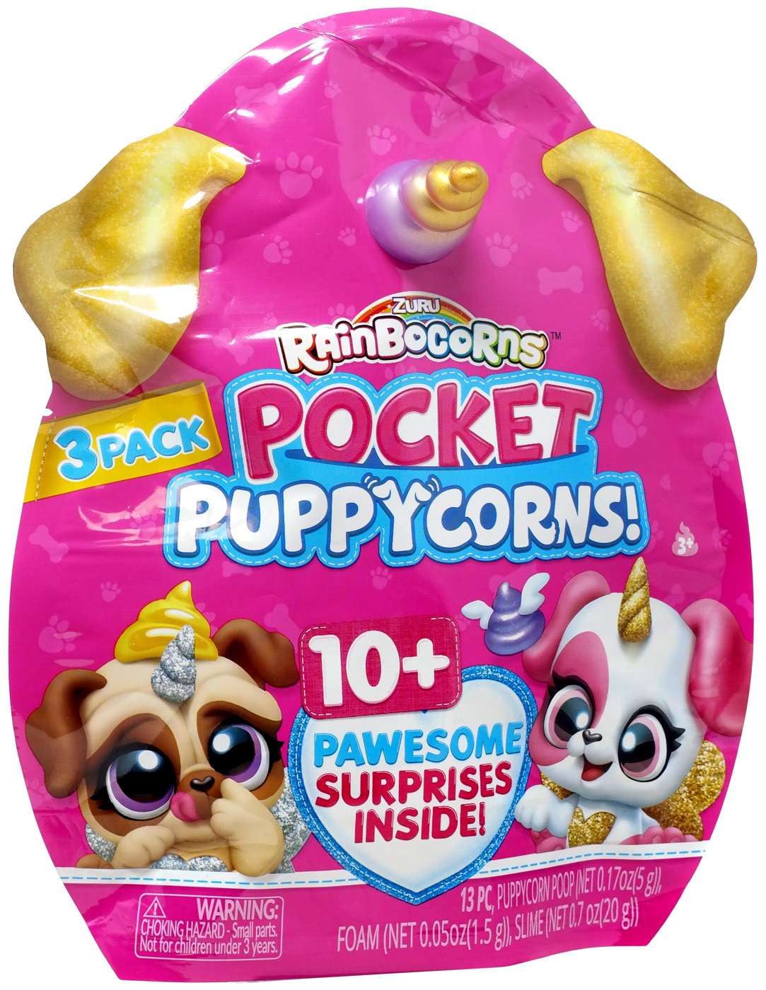 Rainbocorns Pocket Puppycorns! Mystery Bobble Head 3-Pack (10+ Pawesome ...
