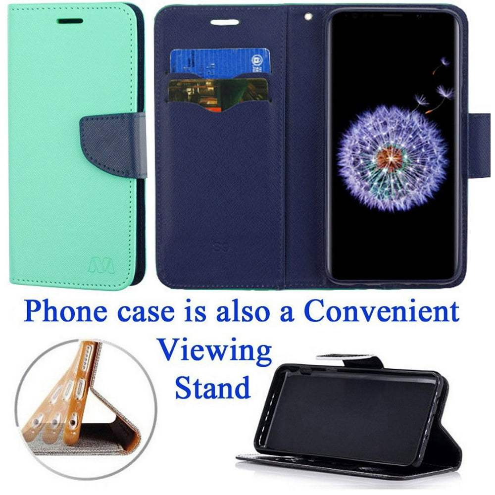 for 5.8" Samsung S9 Galaxy S 9 Case Phone Case Wallet Fold Kick Stand ...