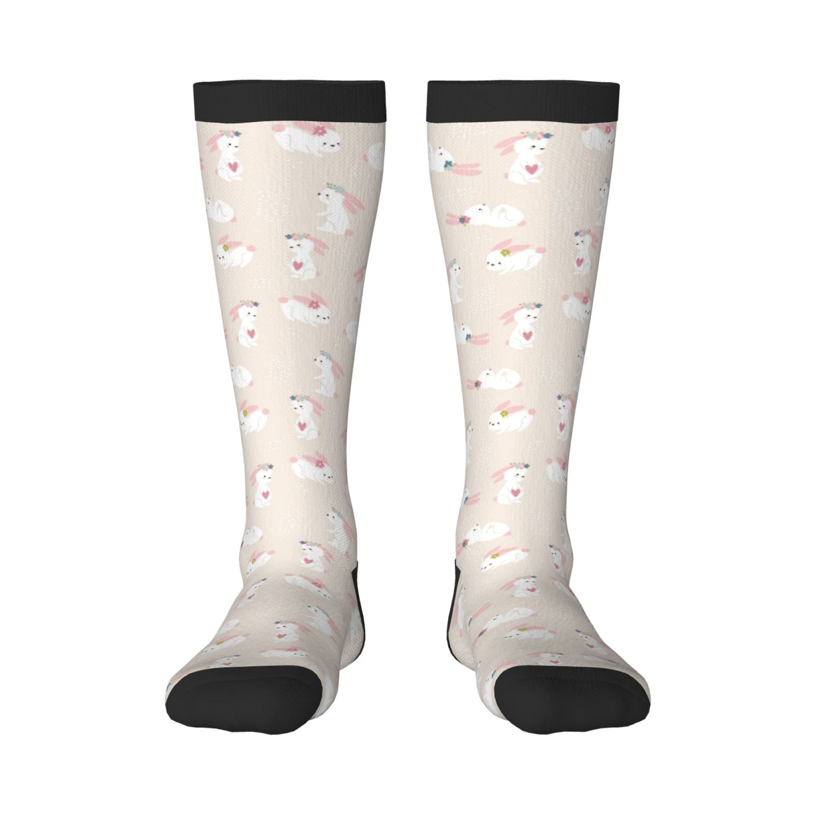 Fotbe Beautiful Rabbit Calcetas Divertidas Estampadas para Hombre y ...