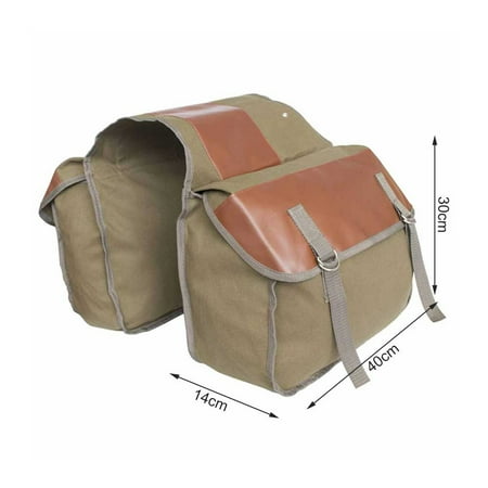 Large Capacity Canvas Bike Rear Panniers seat bike bags rear Bike ...