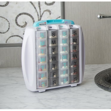MedCenter Monthly Pill Organizer - 31 Day Meds Box Dispenser, Pill ...