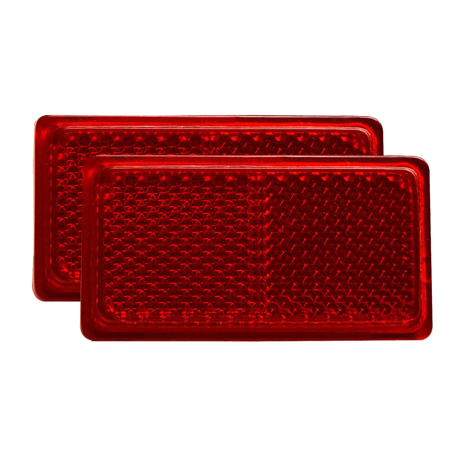 APSMOTIV 2X Reflex Reflector Red for Truck Tractor Trailer Bus car ...