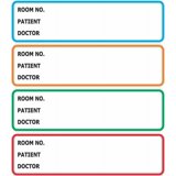 Patient I.D. Adhesive Medical Chart Labels,Thermal Pre Printed Room No ...
