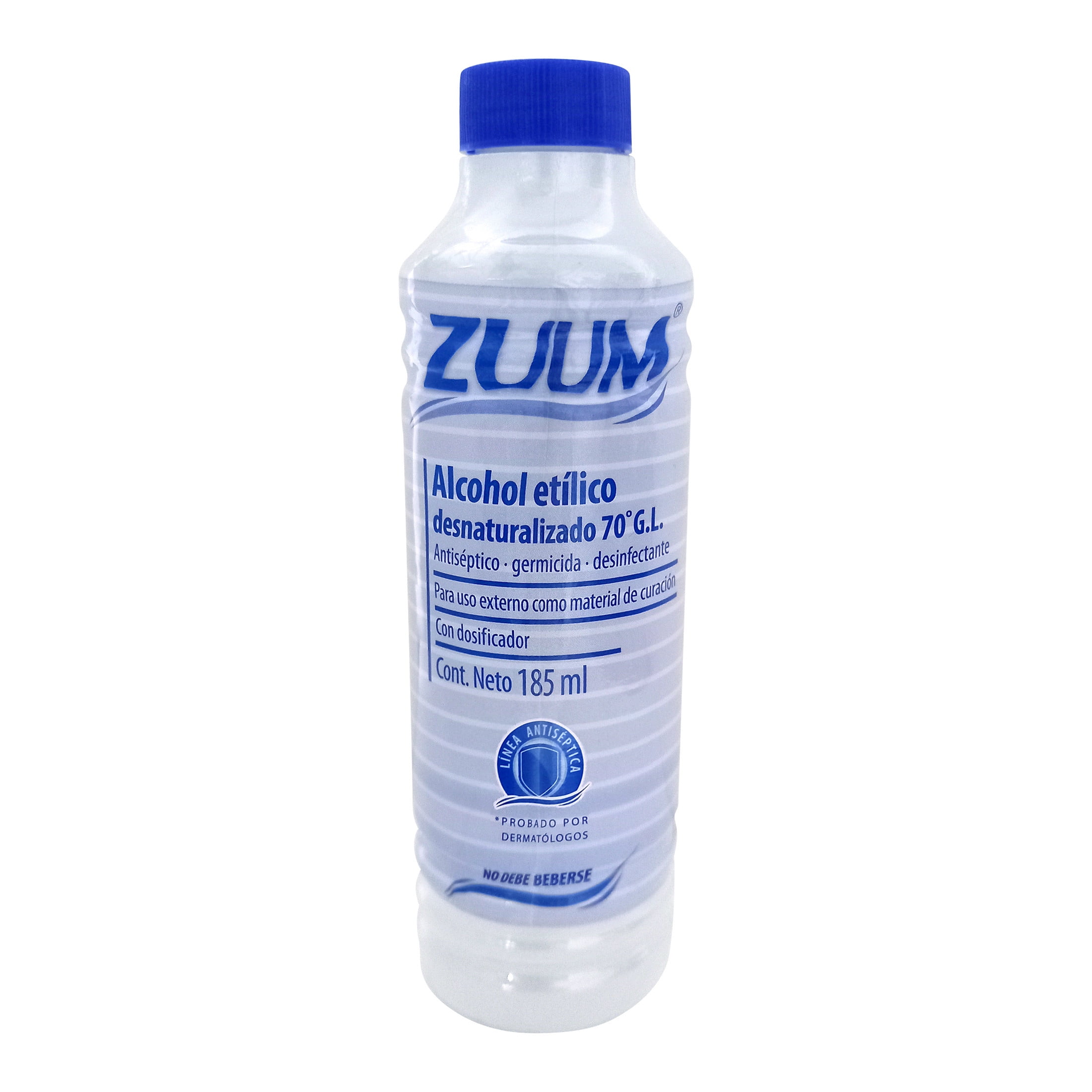 Alcohol Desnaturalizado Zuum 185ml | Walmart en línea