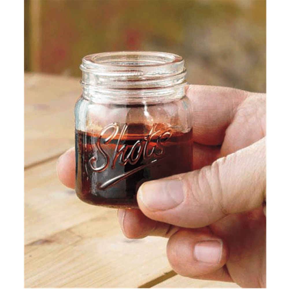 1 Pc Shot Glass Mini Mason 3 Oz Jar Mug Drinking Moonshine Whiskey ...