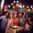 10 Pcs LED Disco Ball String Light 2 Inch Battery Powered Mirror Ball ...