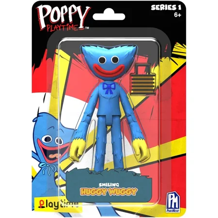 POPPY PLAYTIME - Smiling Huggy Wuggy Action Figure (5" Posable Figure ...