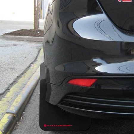 Rally Armor MF27-UR-BLK-RD Black Mud Flap with Red Logo for 2013-Up ...