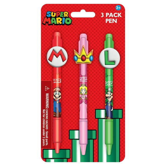 Super Mario 6 Pack Gel Pens - Walmart.com