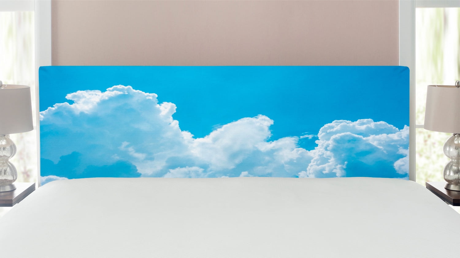 Clouds Headboard, Crystal Clouds in the Sky Heavenly Life Hope Surface ...