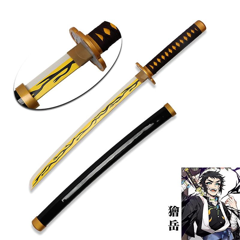 80cm Upgrade Demon Slayer Anime Katana Sword Weapon Prop Zenitsu ...
