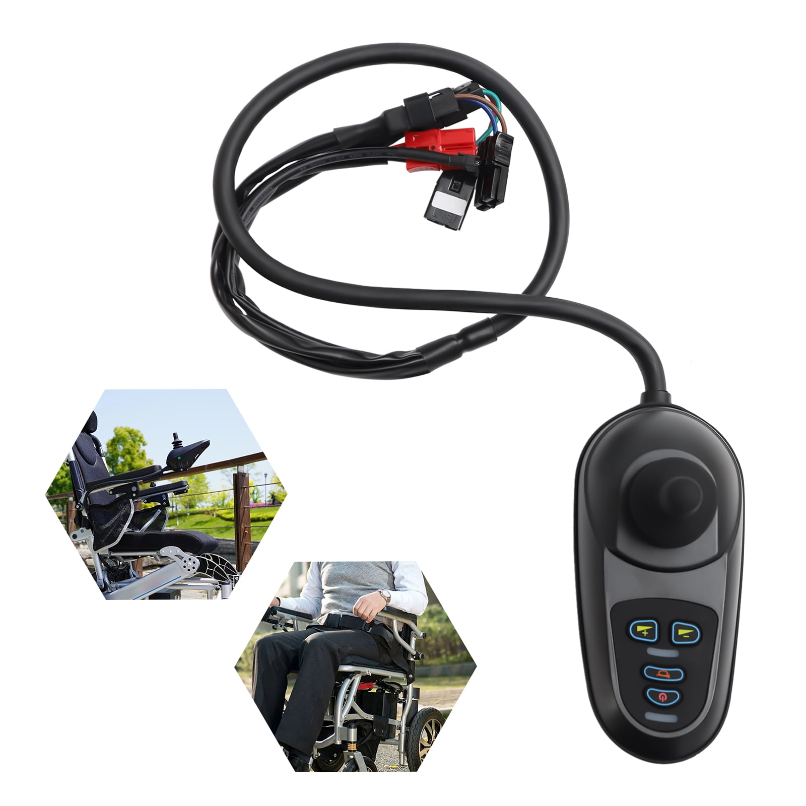 YIYIBYUS Electric Wheelchair Joystick Controller Flexible Control Wheel ...