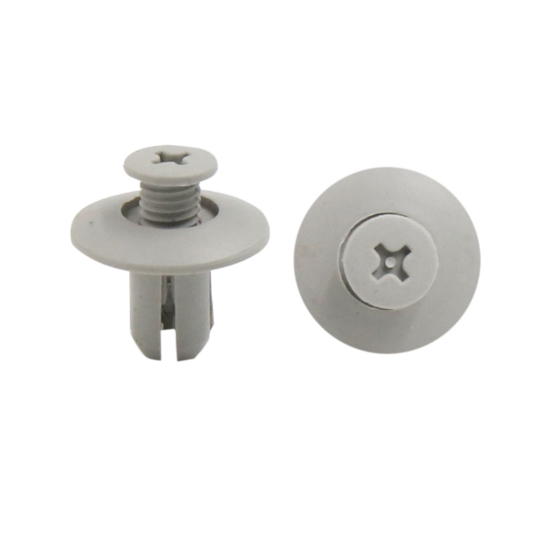 Unique Bargains 100pcs Gray 8mm Dia. Hole Car Bumper Push in Type ...