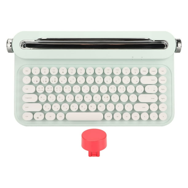 Retro Wireless Keyboard,Vintage Bluetooth Keyboard 86 Bluetooth ...