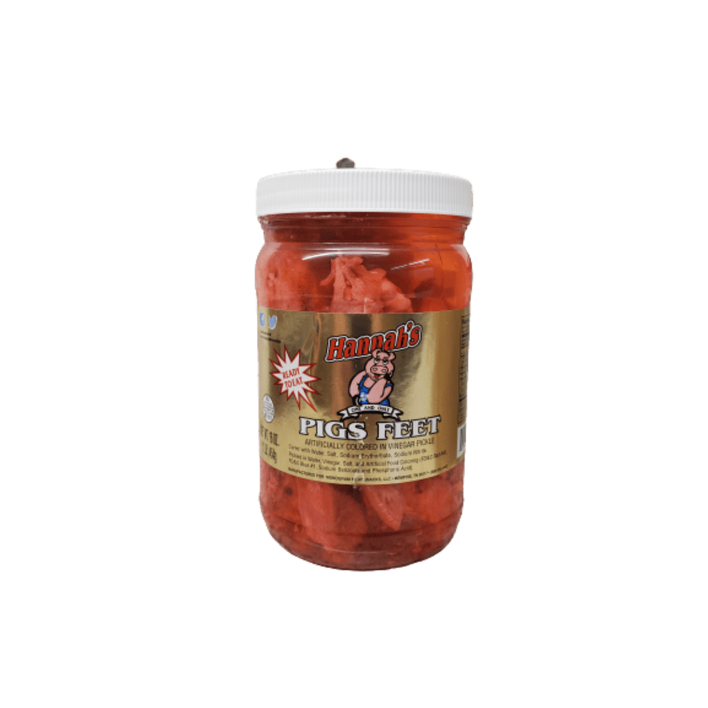Hannah's Ready To Eat Pickled Pigs Feet 16 oz. Jar - Walmart.com ...