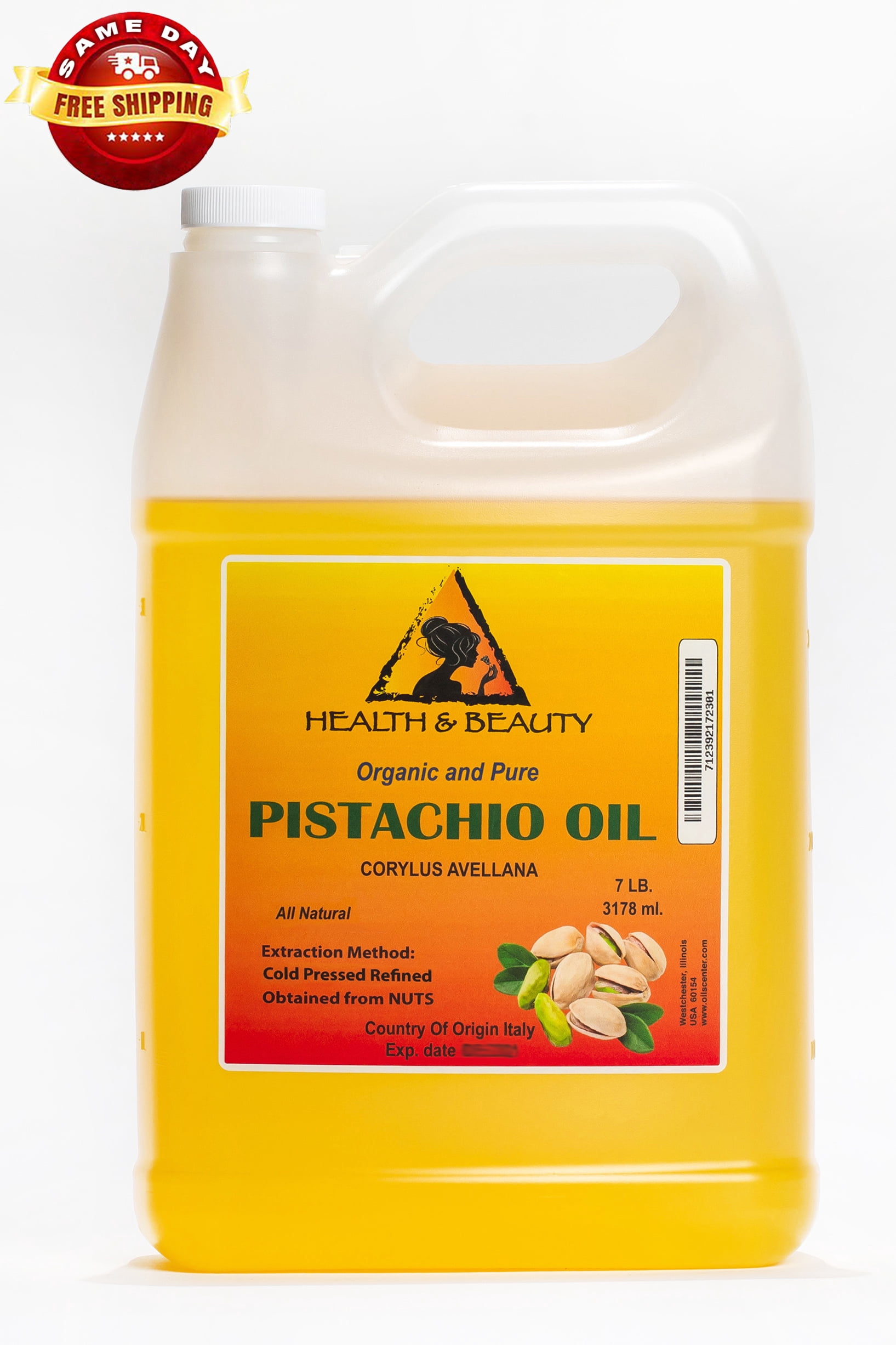 Pistachio oil refined organic carrier cold pressed premium fresh 100% ...