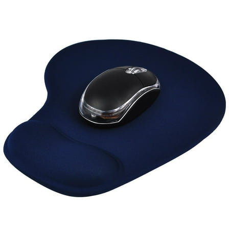 TRIXES Comfort Wrist Gel Rest Support Mat Mouse Mice Pad Dark Blue ...