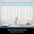 Mainstays 2-3" Basic Metal Wrap Around Adjustable Double Curtain Rod ...