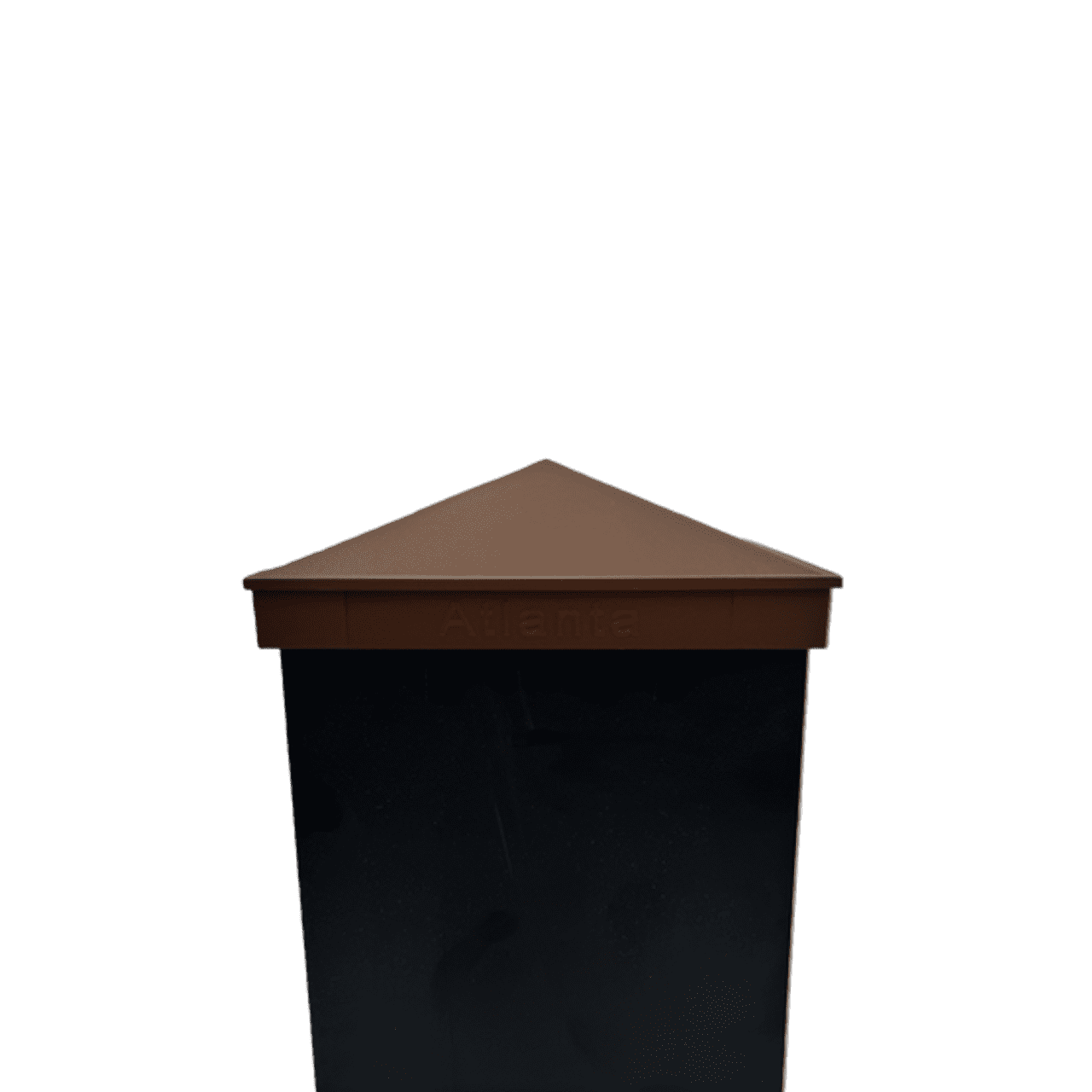 6x6 Post Cap (5.5") Brown Metal Pyramid Top for Fences, Decks, Rails ...
