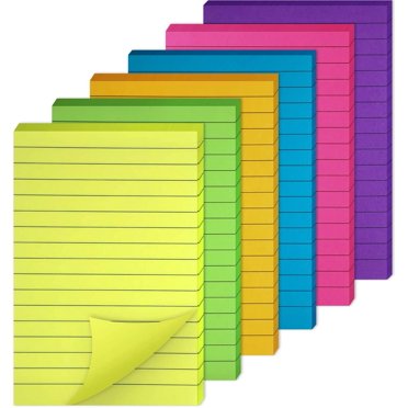 Skycase Sticky Notes 6 Packs, 3 x 3 Inches Adhesive Self-Stick Notes ...