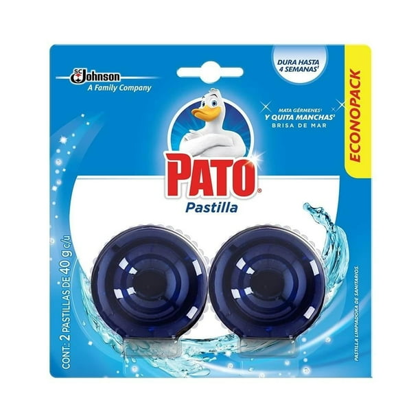 Pastillas sanitaria Pato azul 2 pzas de 40 g c/u | Bodega Aurrera en línea