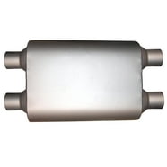 JEGS 30260 Satin SS Oval Muffler 2 1/4 in. Offset / Centered ...