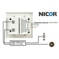 NICOR Lighting Two-Door Doorbell Chime with Two Lighted Rectangle ...