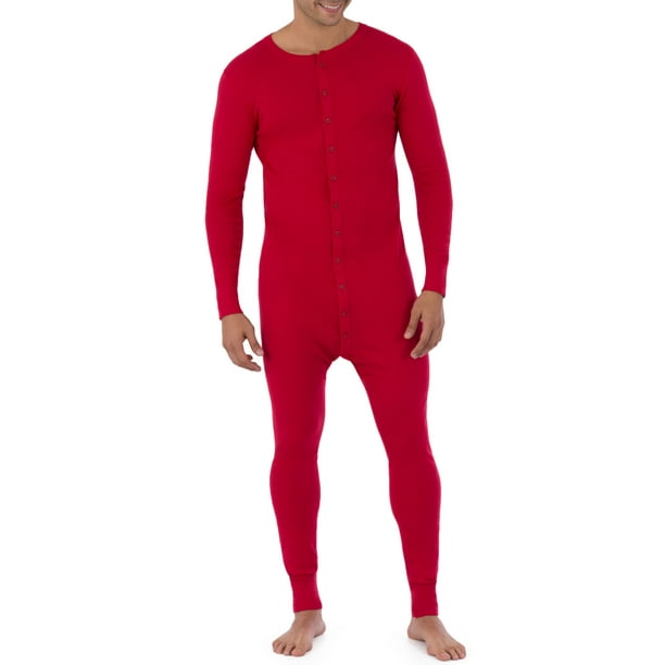 Fuit of the Loom Men's Classic Super Soft Thermal Union Suit - Walmart.com