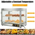 Zimtown 2-Tier 800W Countertop Warming Tray, Commercial Food Warmer ...