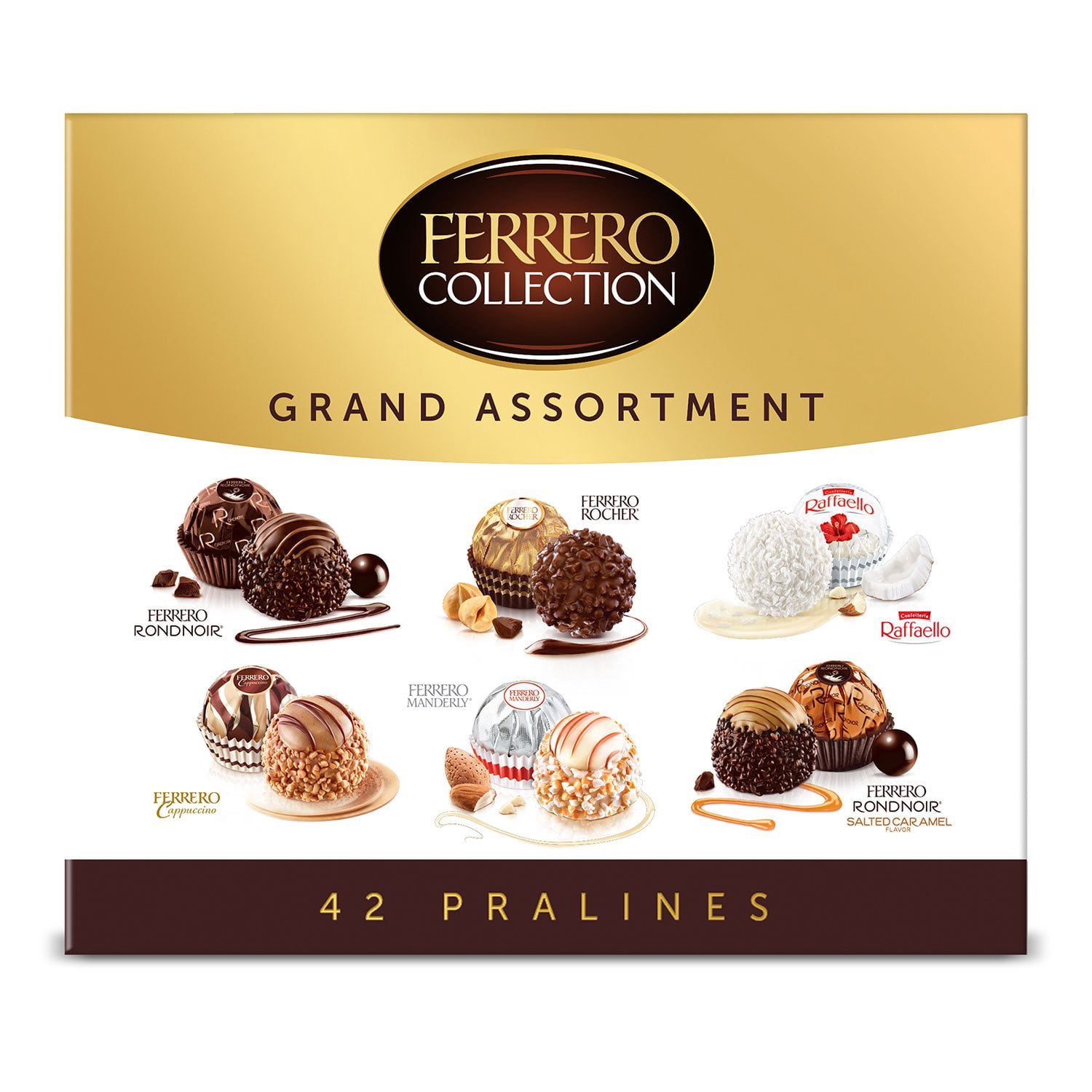 Ferrero Collection Grand Assortment, Gourmet Chocolates, 42 ct ...