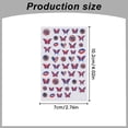 4th Of July Patriotic Nail Stickers Red White Blue USA Flag Heart ...