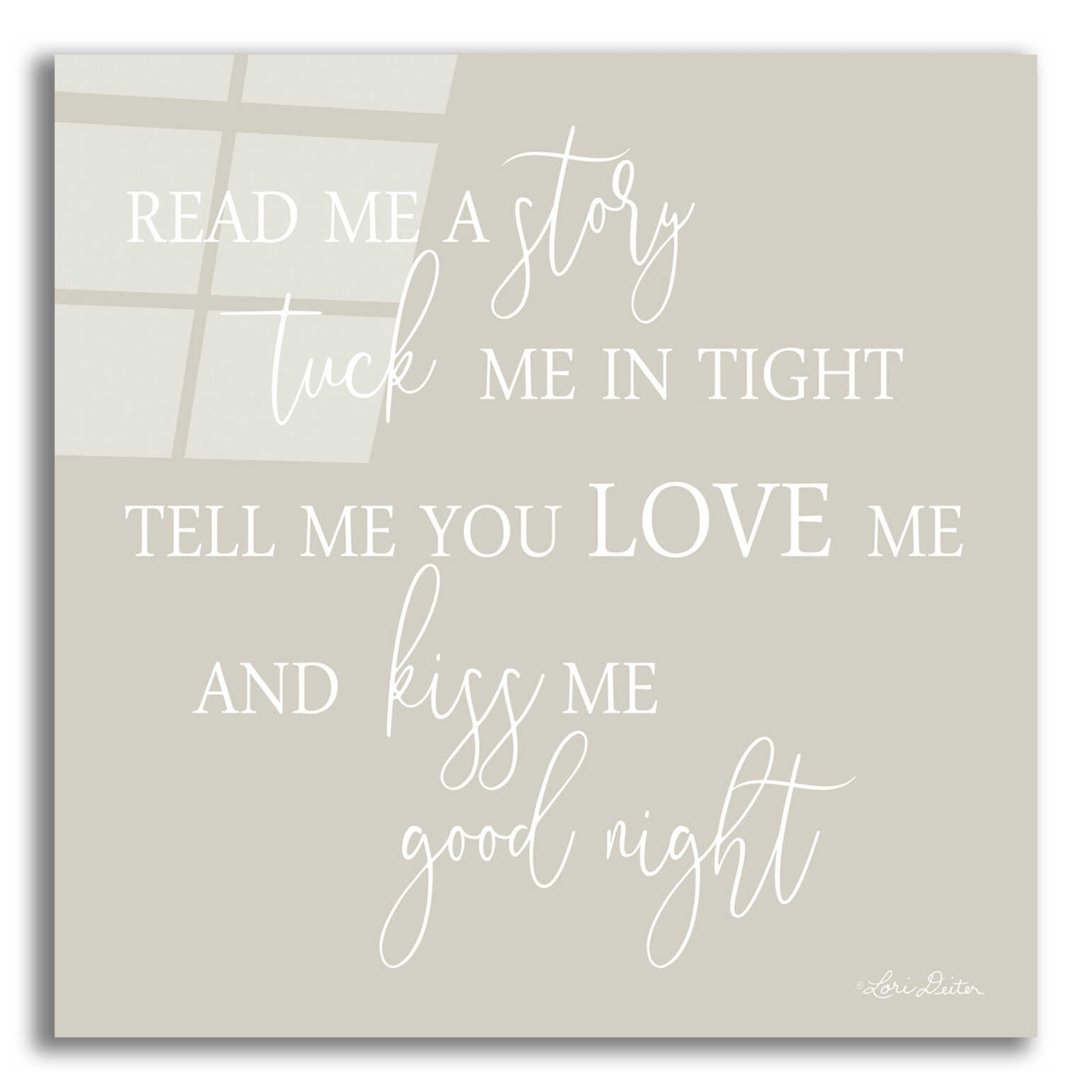 Epic Art 'Read Me a Story' by Lori Deiter, Acrylic Glass Wall Art, 12 ...