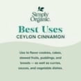 Simply Organic Ceylon Cinnamon Ground Certified Organic 2.08 oz. Bottle ...