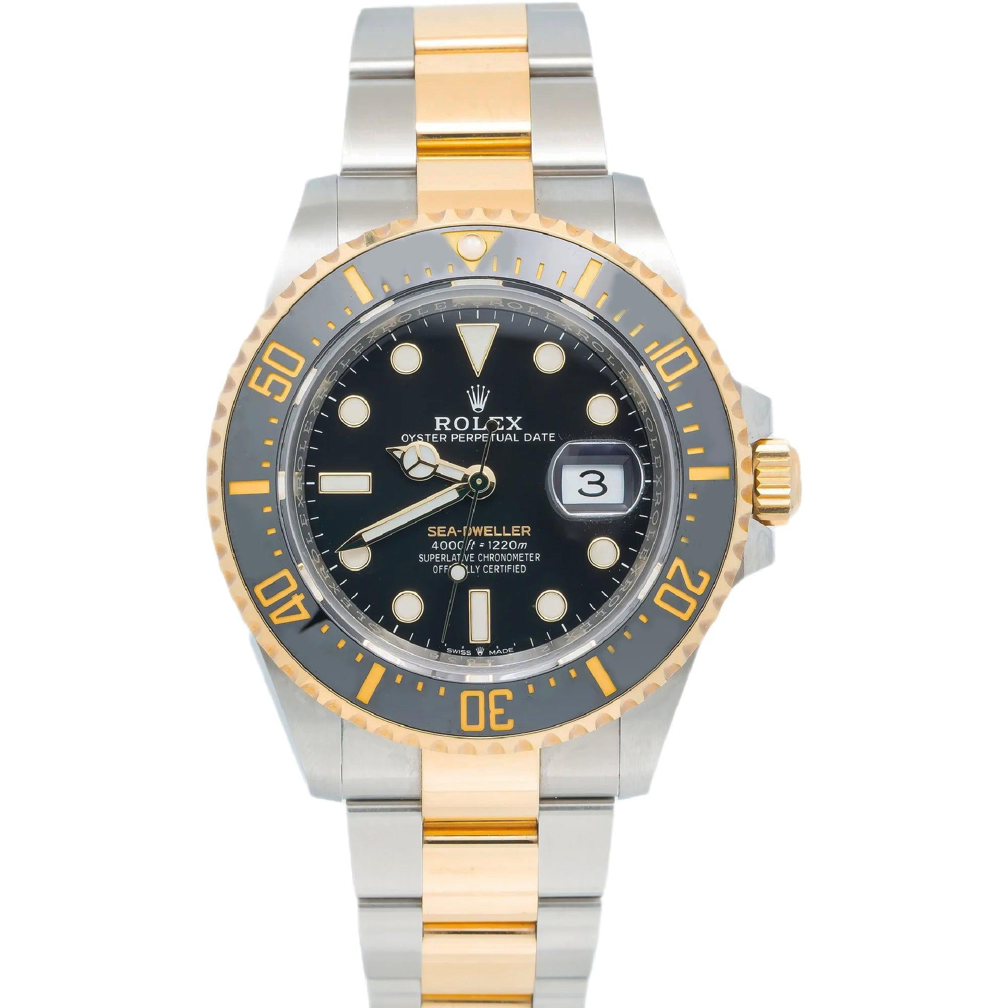 Pre-Owned Rolex Oyster Perpetual Date Sea-Dweller 126603 43MM Black ...