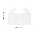20 Pcs Plastic Drawer Slides Guides Panel Fixing Clip White - Walmart.com
