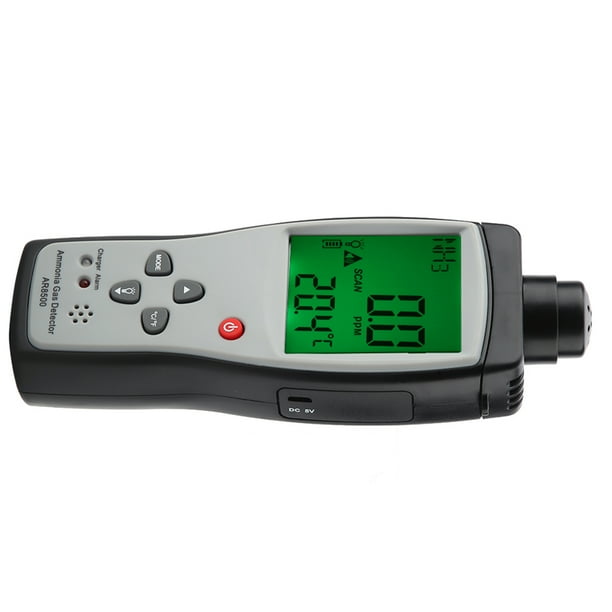 Ammonia Monitor, Gas Detector Electrochemical Principle Sound Light ...