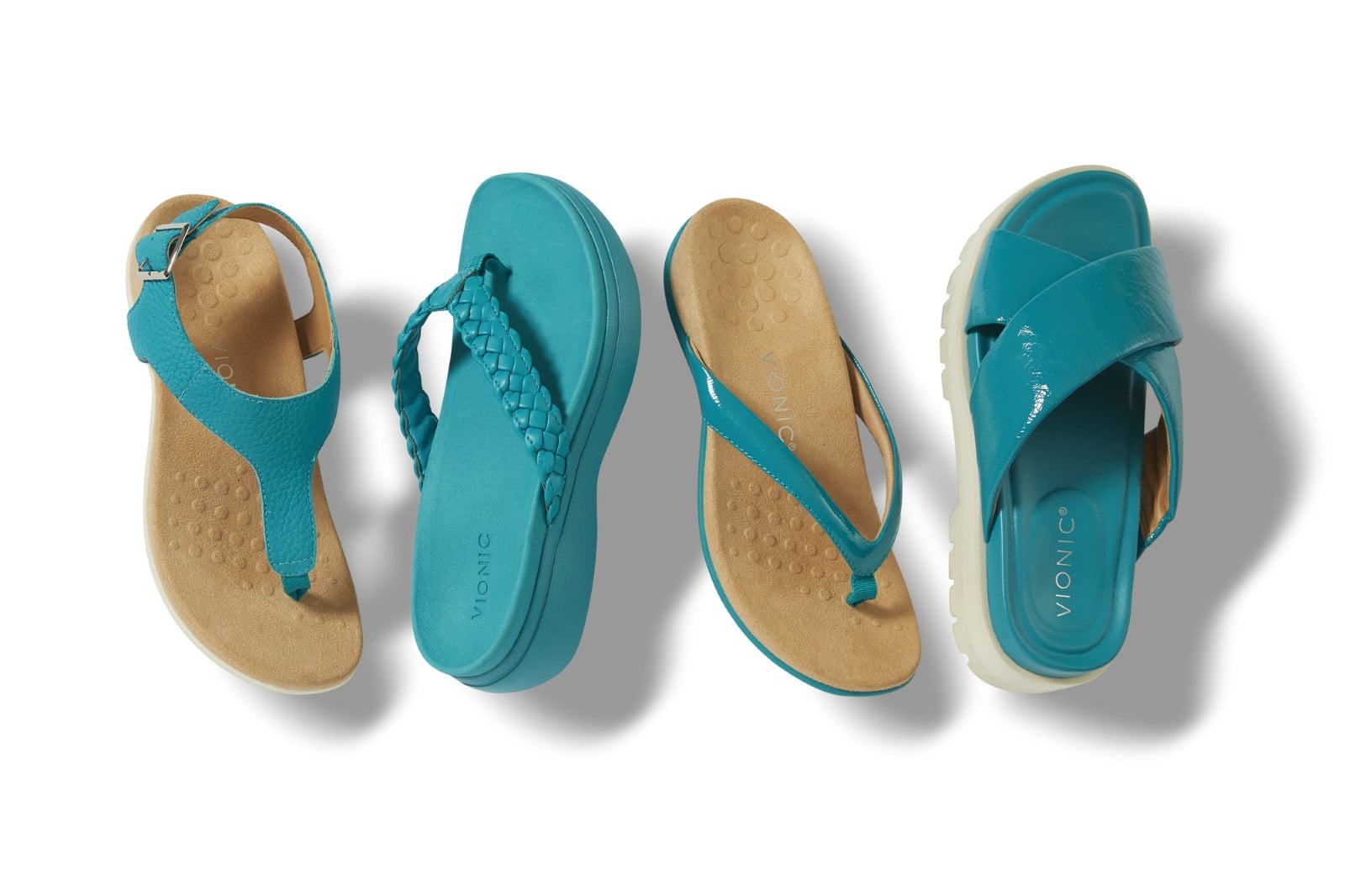 Vionic Kenji Women's Toe-Post Platform Wedge Sandal - Walmart.com