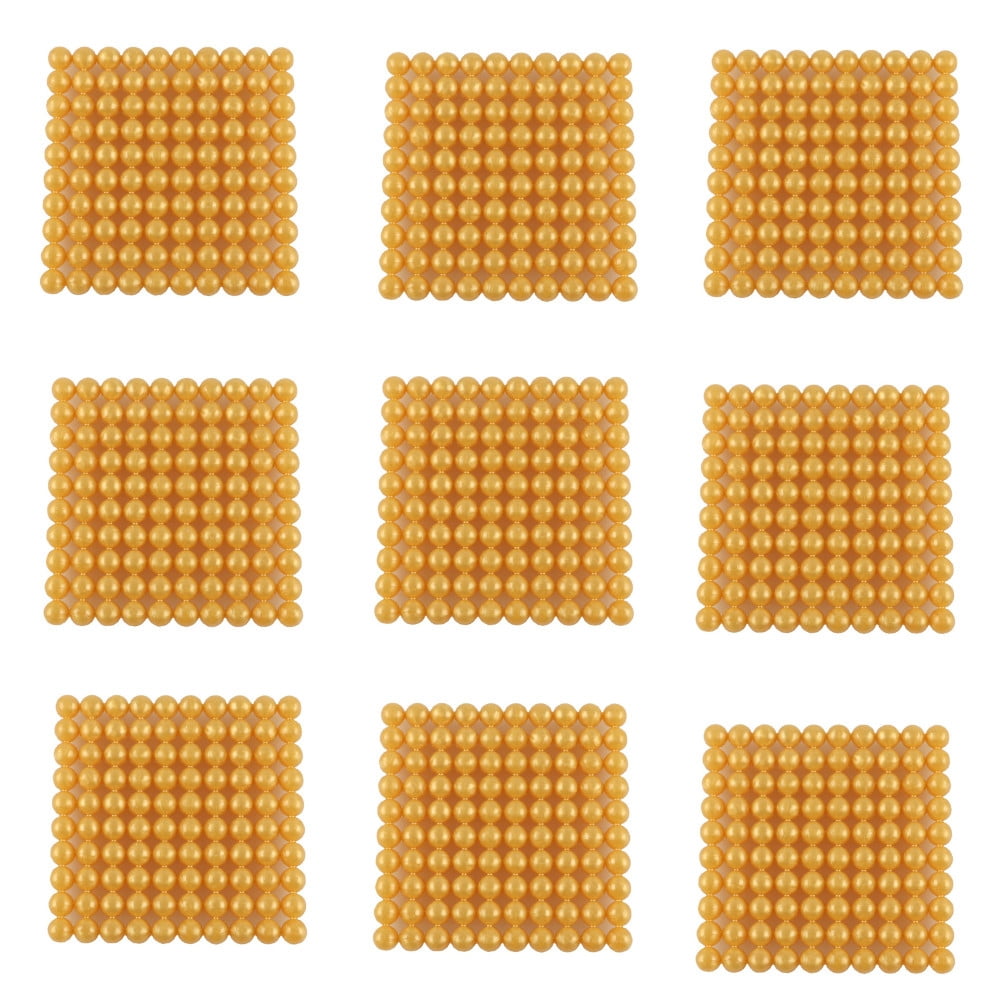 Click here for Ifit Montessori 9 Golden Bead Hundred Squares (C B... prices