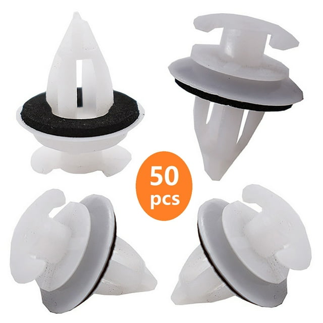 Plastic Clips Push Type Rivet Retainer Fastener Bumper Pins (50pcs ...