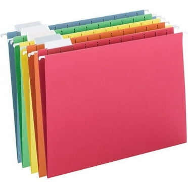 TRU RED Hanging File Folders 5 Tab Letter Size Assorted 25/Box (875411 ...