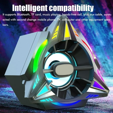 Computer Speakers Mini Portable RGB Subwoofer Bluetooth Speaker ...