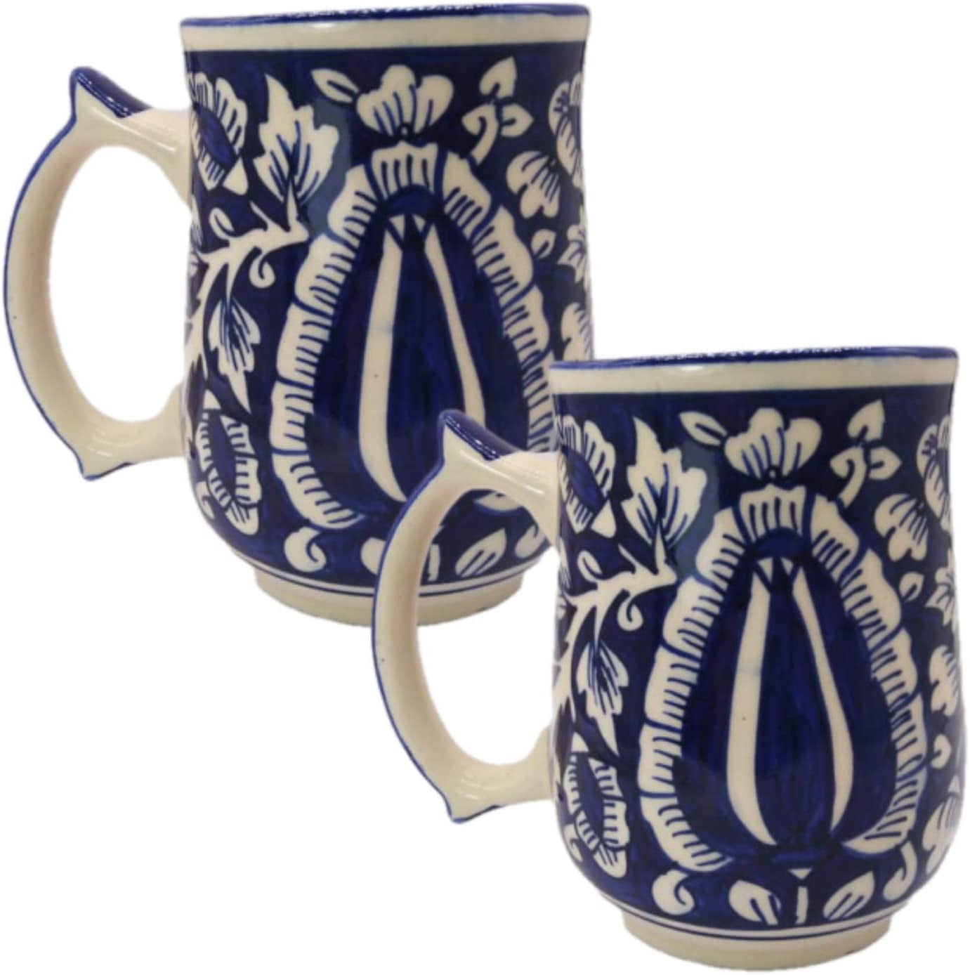 India Meets India Ceramic Beer Mug 500 ML Handicraft By Awarded Indian ...