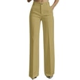Cheytotty Womens Wide Leg Suit Pants, Solid High Waist With Pockets ...