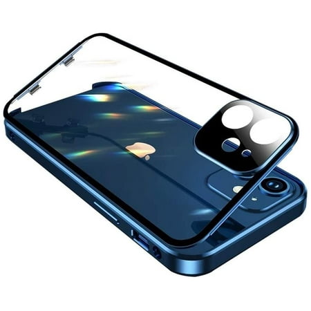 Safety Locks Anti-Peeping Case for iPhone 13 Pro Glass Case Double ...