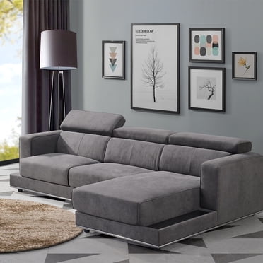 ACME Dreena Rolled Arm Upholstered Faux Leather Sofa with 5 Pillows in ...
