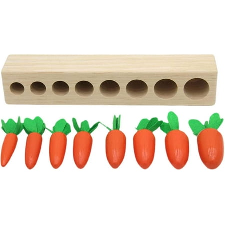 Toddler Wooden Toys Montessori Toys Baby Educational Toys Carrot ...